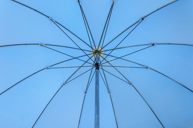 Open Blue Color of Umbrella Stock Image - Image of umbrella, scenery ...
