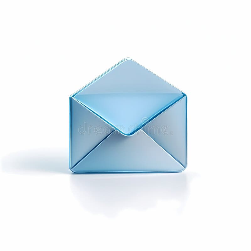 Glass Envelope Icon stock illustration. Illustration of envelope ...