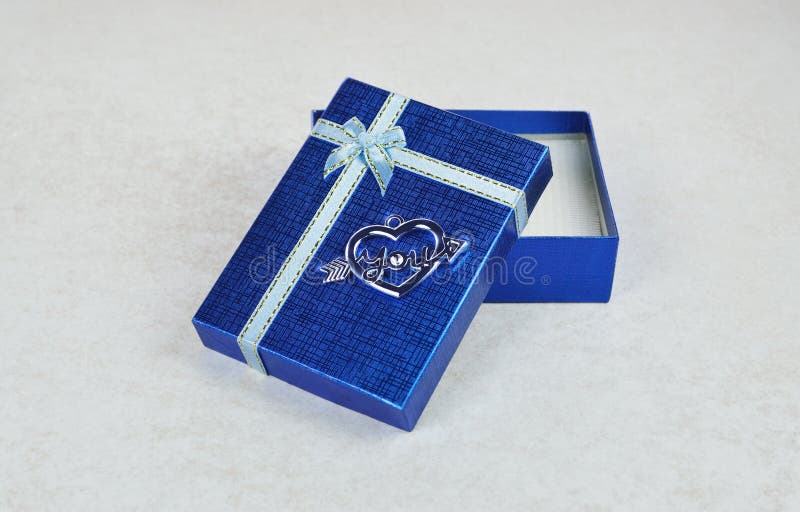 Open blue gift box stock image. Image of anniversary - 45071211