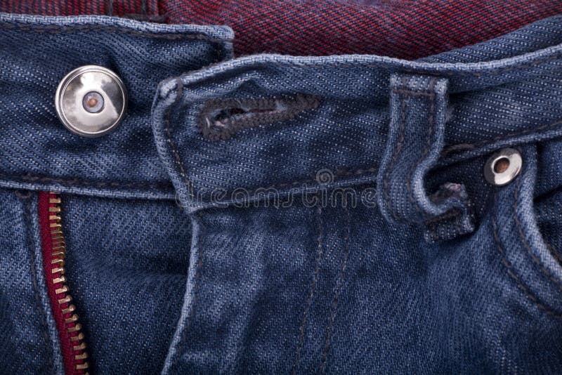 Front Blue jeans open zip stock photo. Image of casual - 22152490