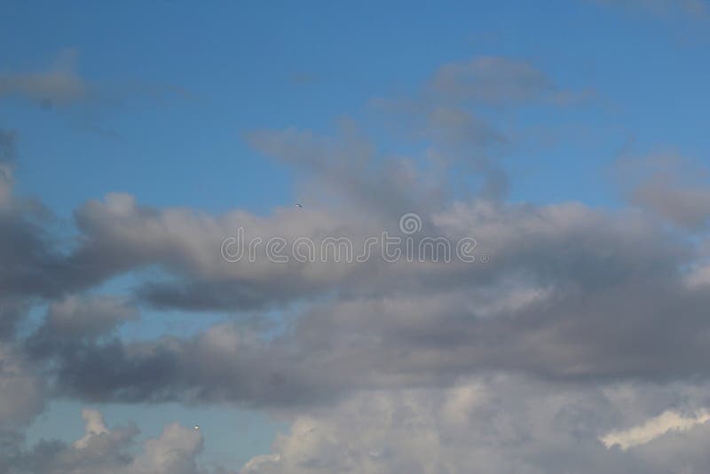Open Blue Sky with Gray Clouds Stock Photo - Image of beautiful ...