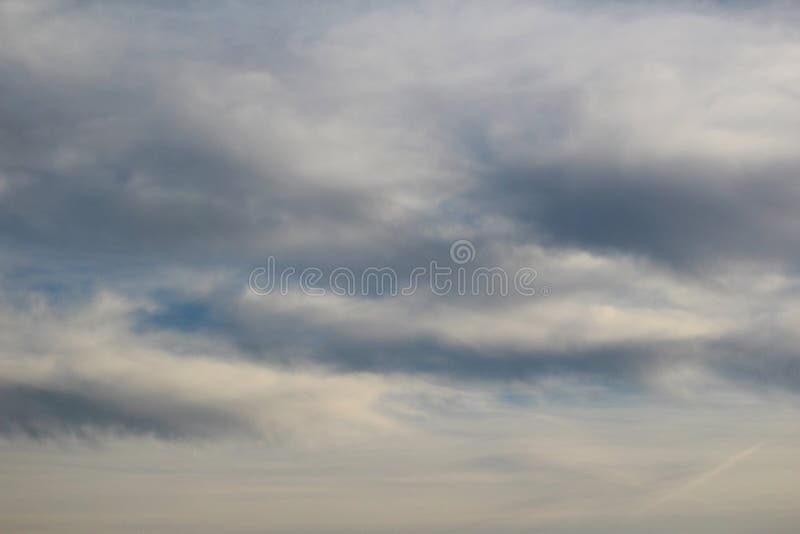 Open Blue Sky with Small Dark Clouds Stock Photo - Image of climate ...