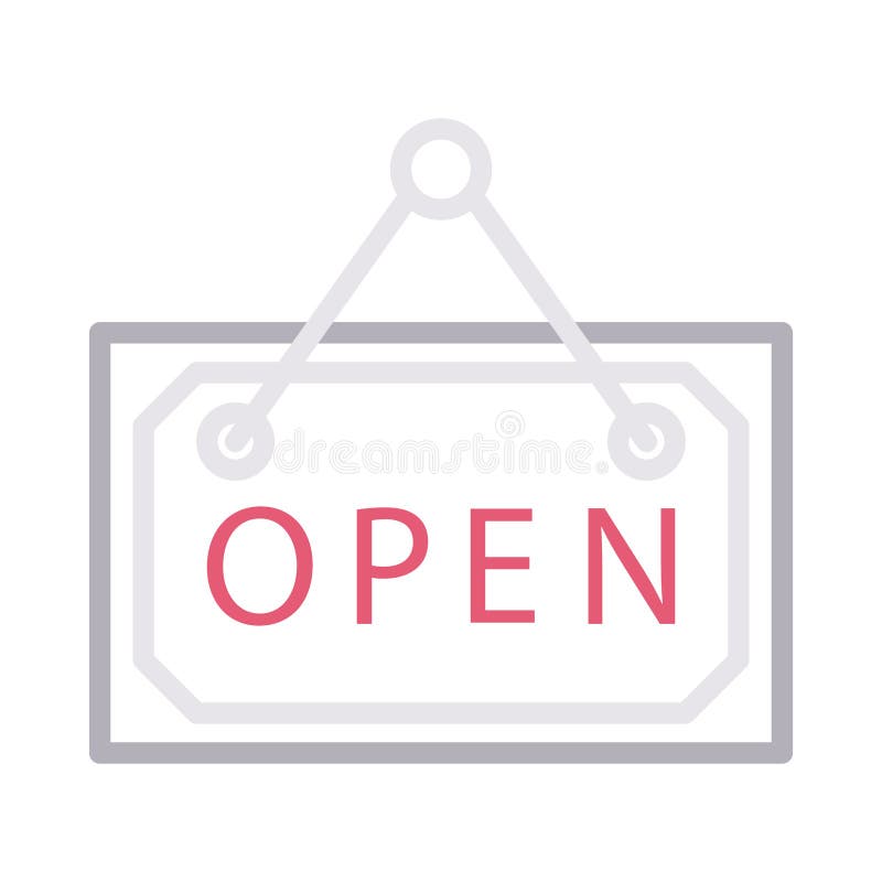 Open Board Thin Line Color Vector Icon Stock Vector - Illustration of ... Open Board Thin Line Color Vector Icon Stock Vector - Illustration of ...