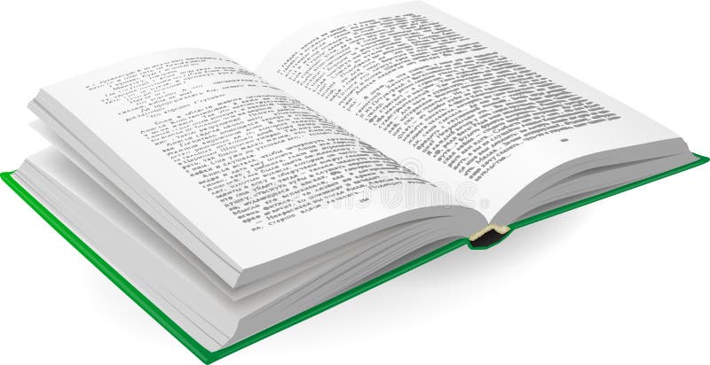 Open Boek stock illustratie. Illustration of enkelvoudig - 24013076