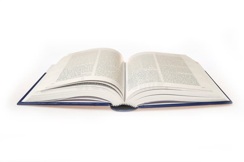 Open Boek Op Een Witte Achtergrond Stock Afbeelding - Image of open ...
