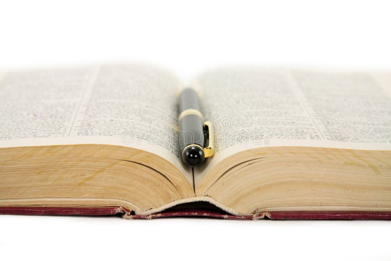 Dictionary stock photo. Image of literary, study, pencil - 4392296