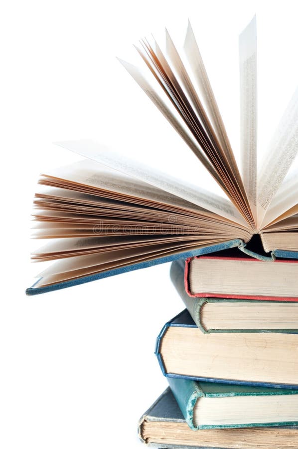 Open book stock photo. Image of open, page, college, stack - 21521290