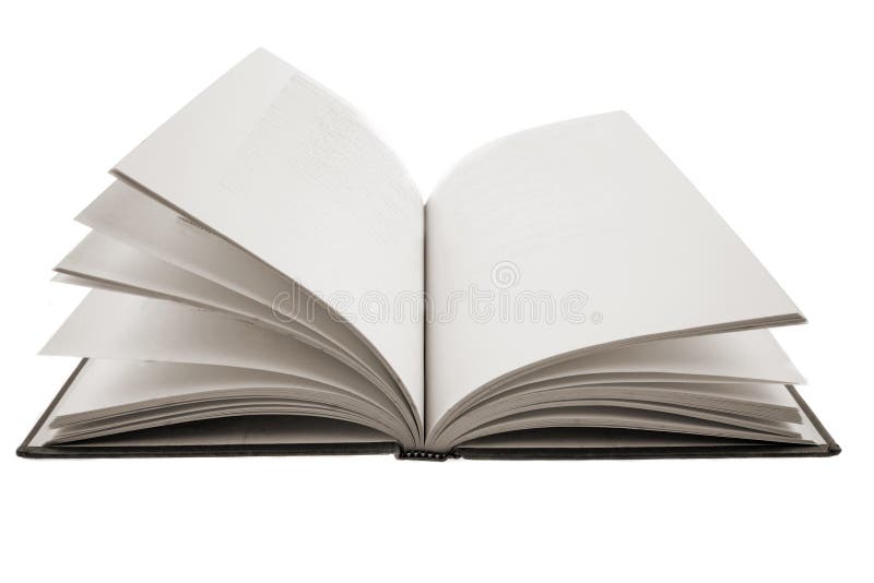 Open Pages of a Blank Sketch Book Stock Image - Image of artistic, draw ...