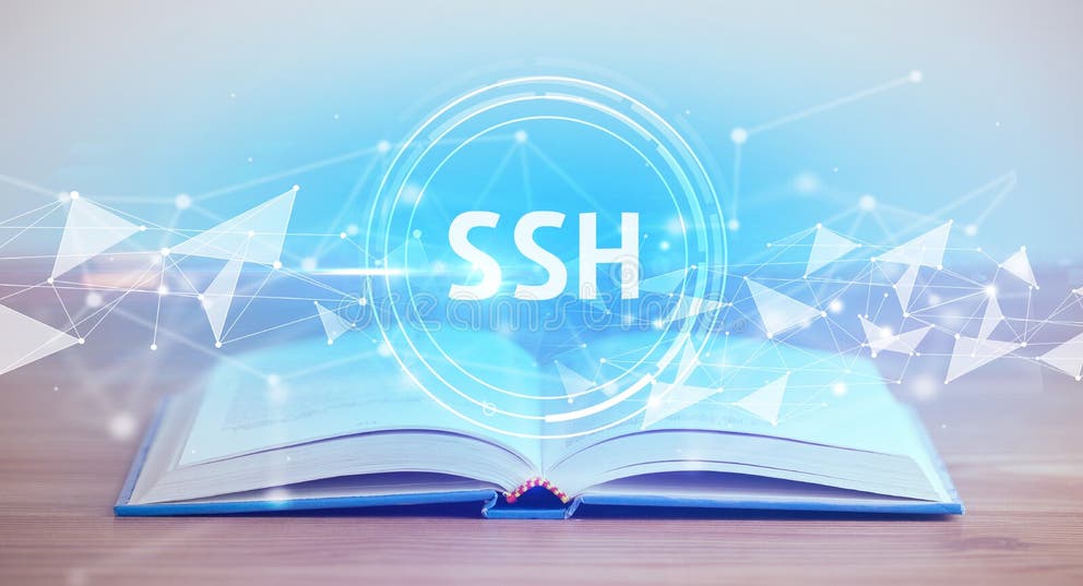 Open Book with Abbreviation Concept Stock Illustration - Illustration ...