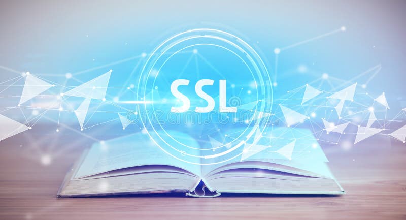 Open Book with Abbreviation Concept Stock Image - Image of internet ...