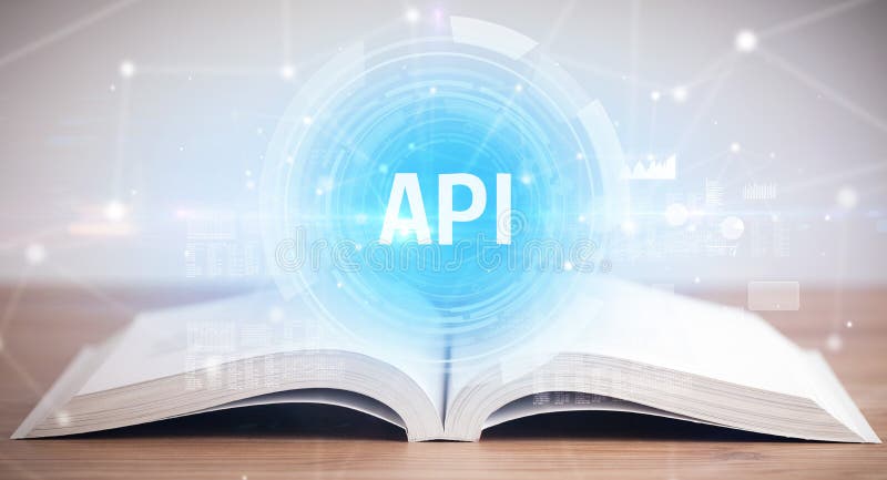 Open Book with Abbreviation Concept Stock Illustration - Illustration ...