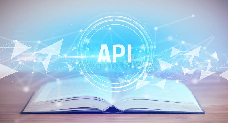 Open Book with Abbreviation Concept Stock Illustration - Illustration ...