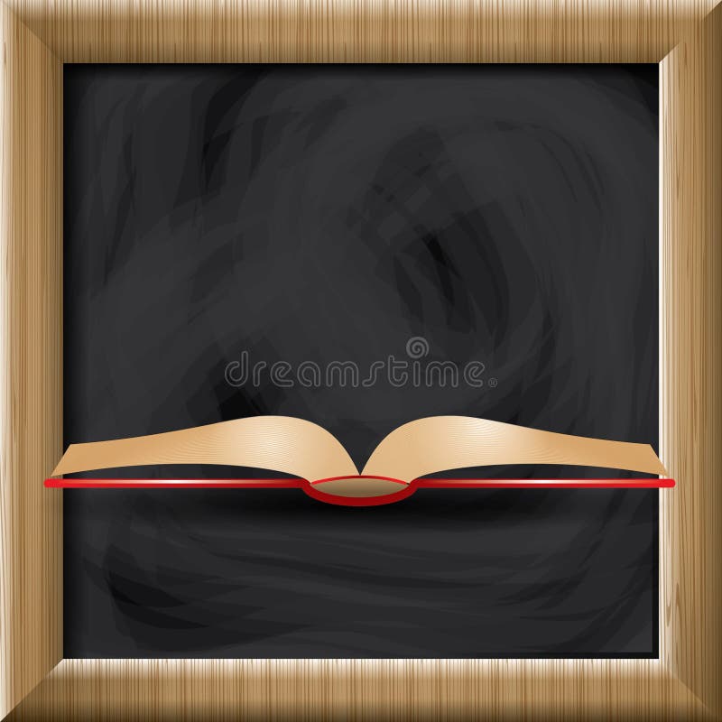 Open Book with Magnifying Glass. Vector Illustration Decorative Design ...