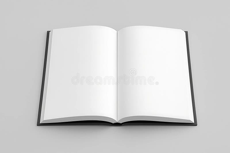 Open Book with Blank Pages - Ready To Fill Stock Illustration ...