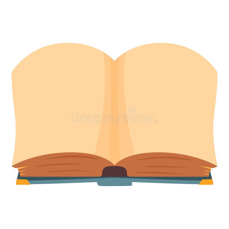 Open Book with Blank Pages Showing Concept of Knowledge Stock Vector ...