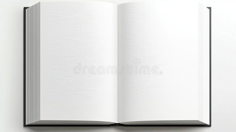Open Book Blank Pages, Top-Down Composition, White Texture, Mockup ...