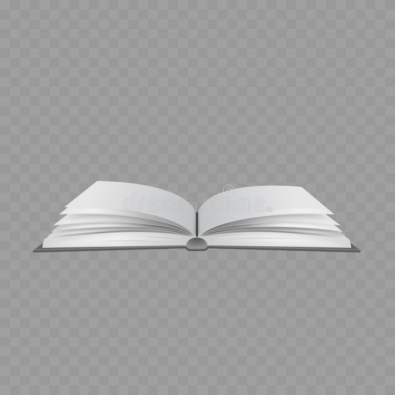 Open Book with Blank Pages - Vector Stock Vector - Illustration of ...