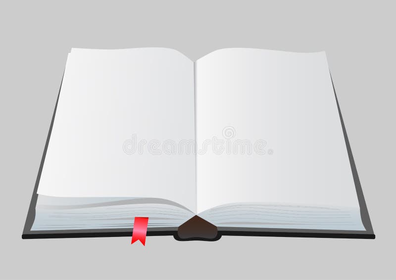 Open Book Blank Pages Stock Illustrations – 2,955 Open Book Blank Pages ...