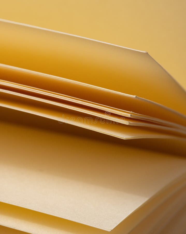 Open Book Blank Sheets Empty Stock Photo - Image of colorful, document ...