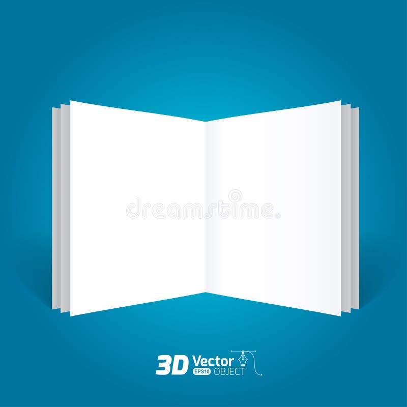 Open book stock vector. Illustration of design, note - 102155161