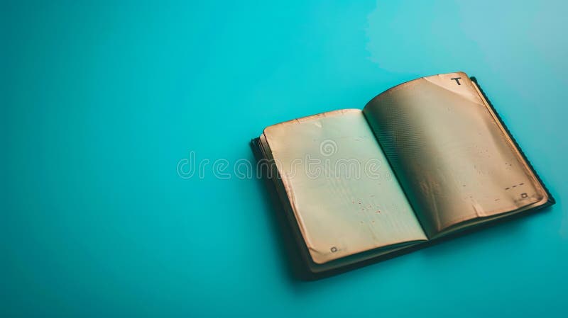 Open Book with Tree on Top of it on Table. Generative AI Stock Image ...