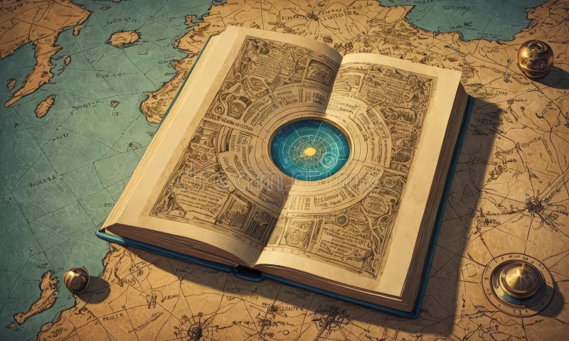 Open Book Map Stock Illustrations – 2,350 Open Book Map Stock ...