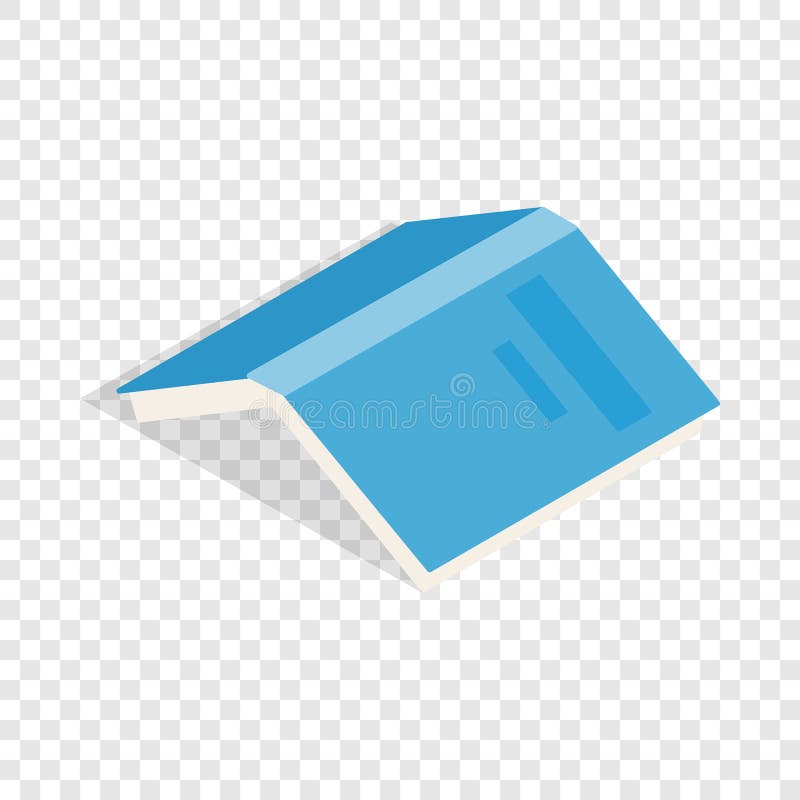 Open Book with Blue Cover Isometric Icon Stock Vector - Illustration of ...