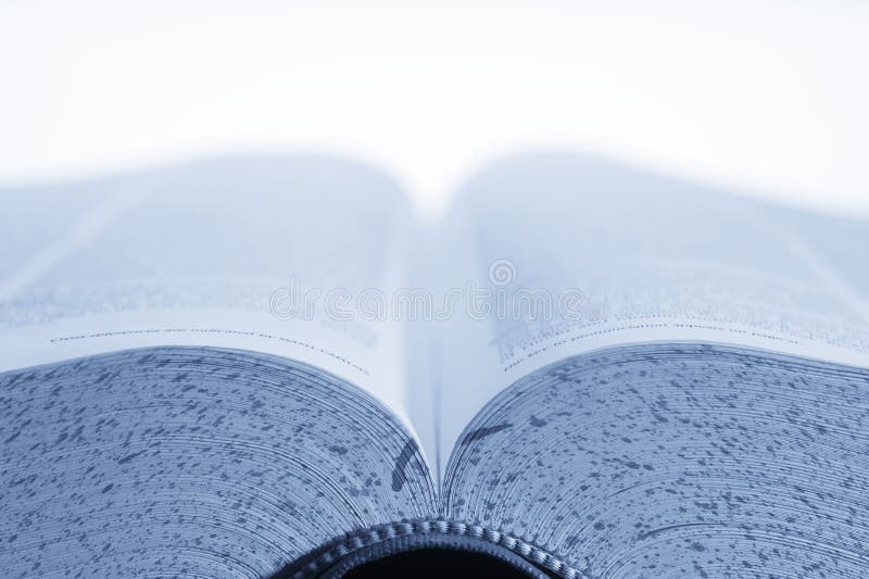 Open book in blue stock image. Image of empty, page, advertise - 42297135