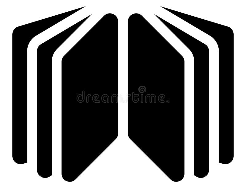 Open Book, Open Booklet Icon. Open Book Symbol on Colored Circle Stock ...