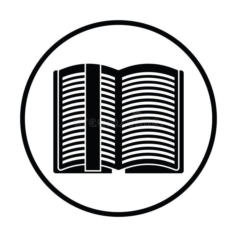 Open Book Bookmark Icon Circle Stock Illustrations – 441 Open Book ...