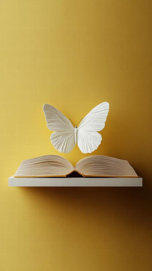 Open Book and a Butterfly, a Symbol of Knowledge and Transformation ...