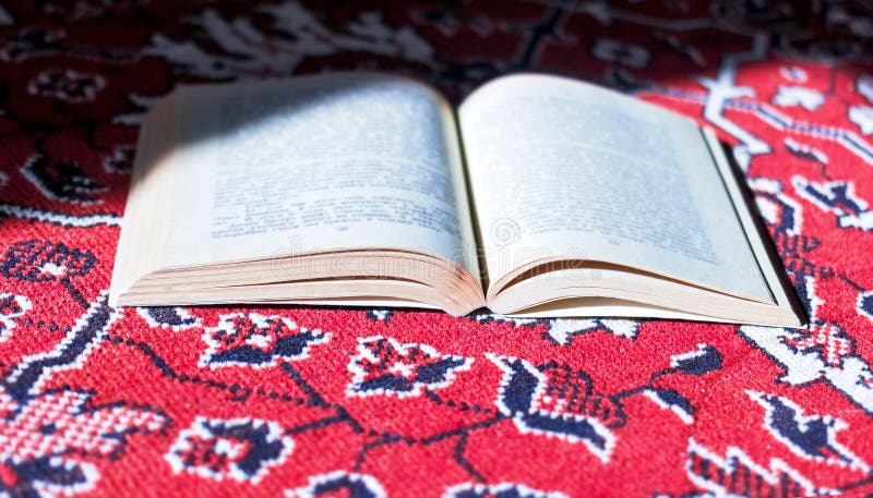 Open book on carpet stock image. Image of cover, carpet - 82985829