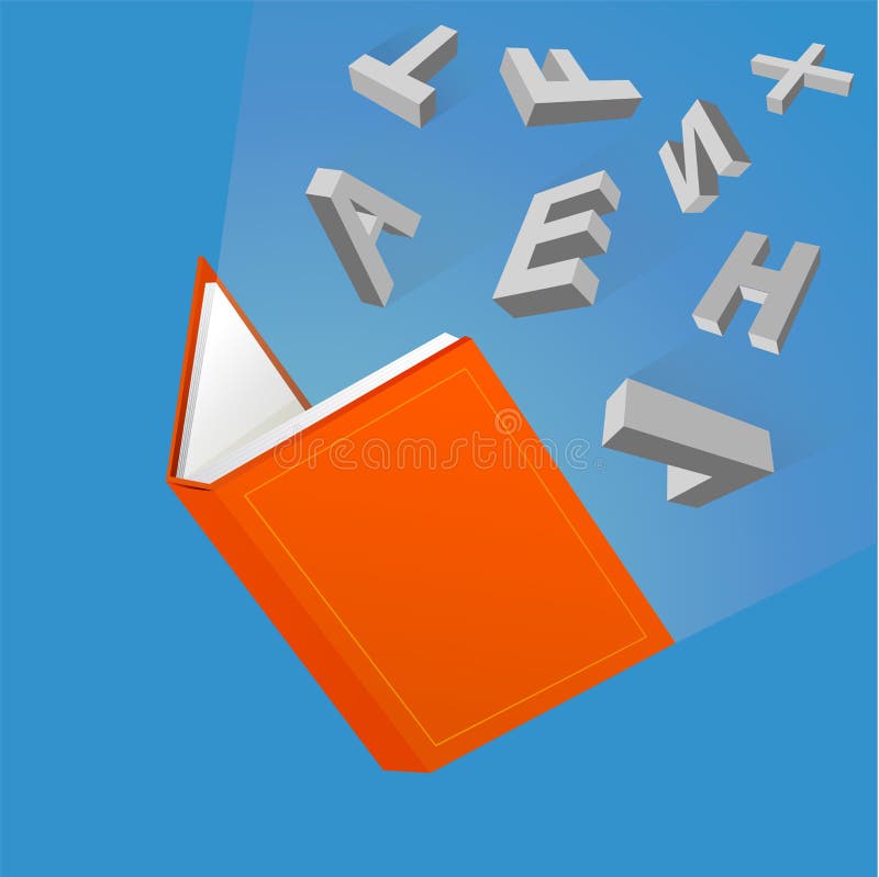 Open book cartoon drawing stock vector. Illustration of abstract - 59760440