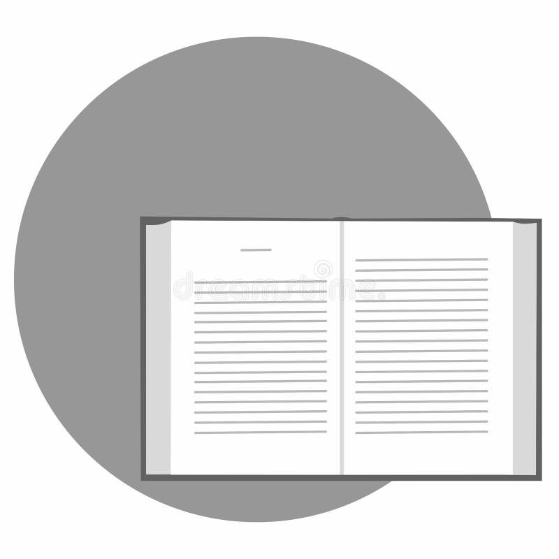 Book And Circle, Library And Book, Icon, Logo, Sticker Label Stock ...