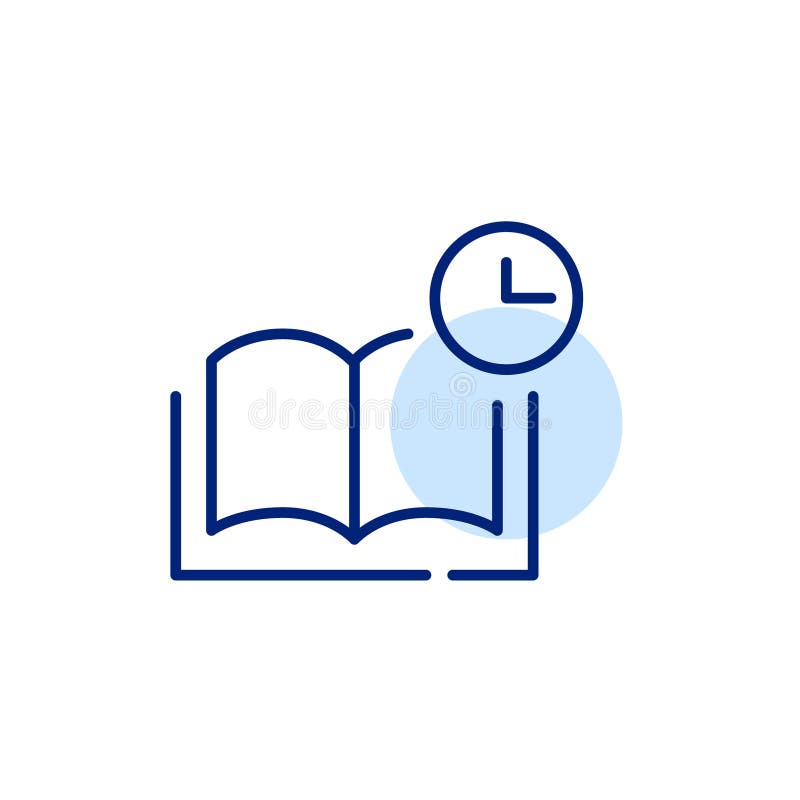 Open Book and Clock. Study Sessions, Time Dedicated To Learning ...
