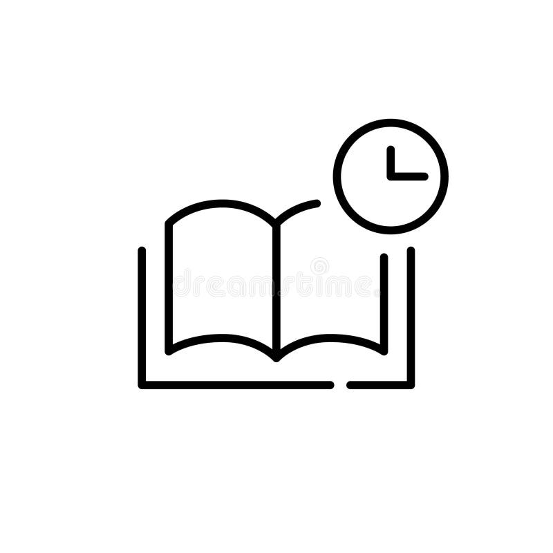 Open Book and Clock. Study Sessions, Time Dedicated To Learning ...