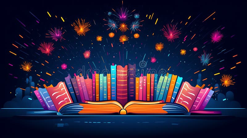 Fireworks Reading Stock Illustrations – 395 Fireworks Reading Stock ...