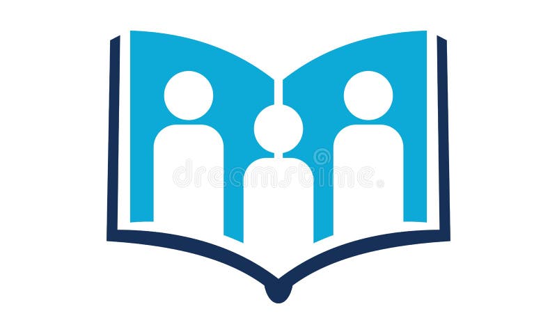Book Community Commitment Teamwork Together Black Logo Stock Vector ...