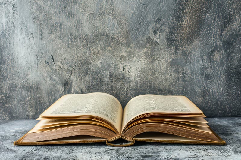 Open Book with Copy Space. Back To School Concept Stock Image - Image ...