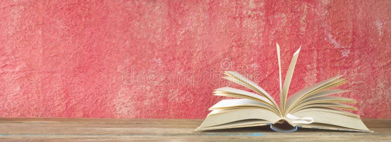 Open Book , Reading, Learning, Education Concept, Panoramic Format ...