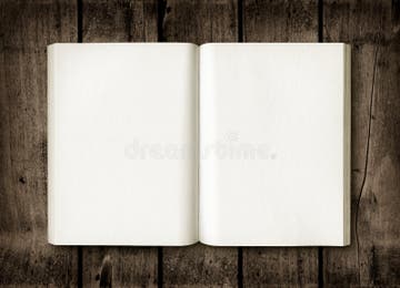 Open Book on a Dark Wood Table Stock Image - Image of rustic, school ...