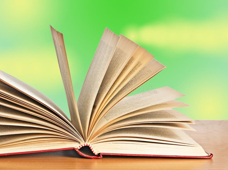 Open book on desk stock photo. Image of wisdom, book - 11983744