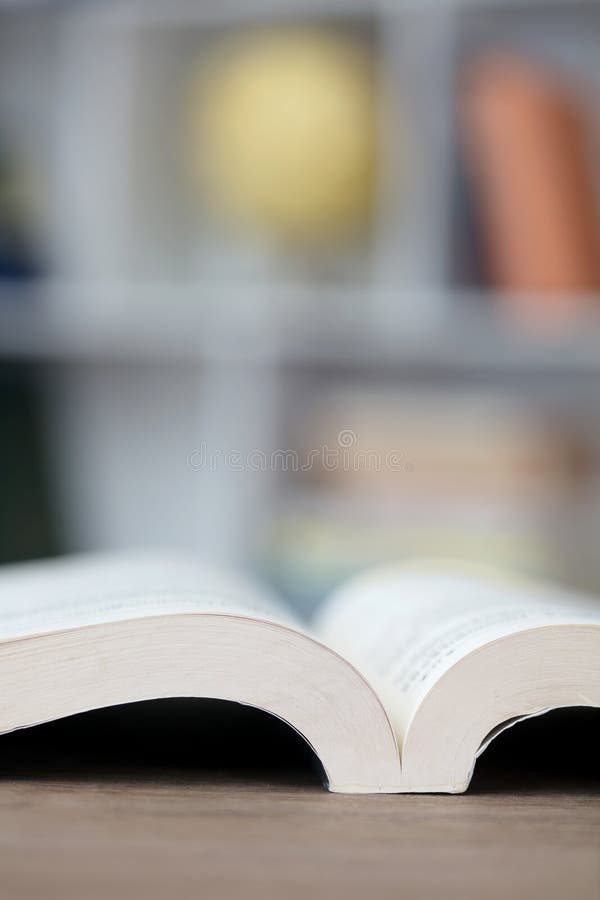 An open book on the desk stock photo. Image of life - 196173440