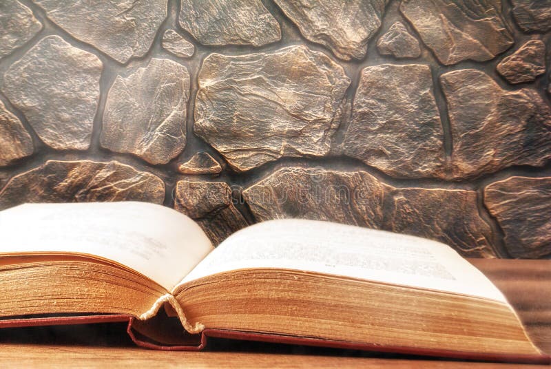 Open Book on the Background of the Night Sky Stock Photo - Image of ...