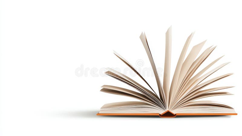An Open Book Displaying Blank Pages Perfect for Showcasing Creativity ...