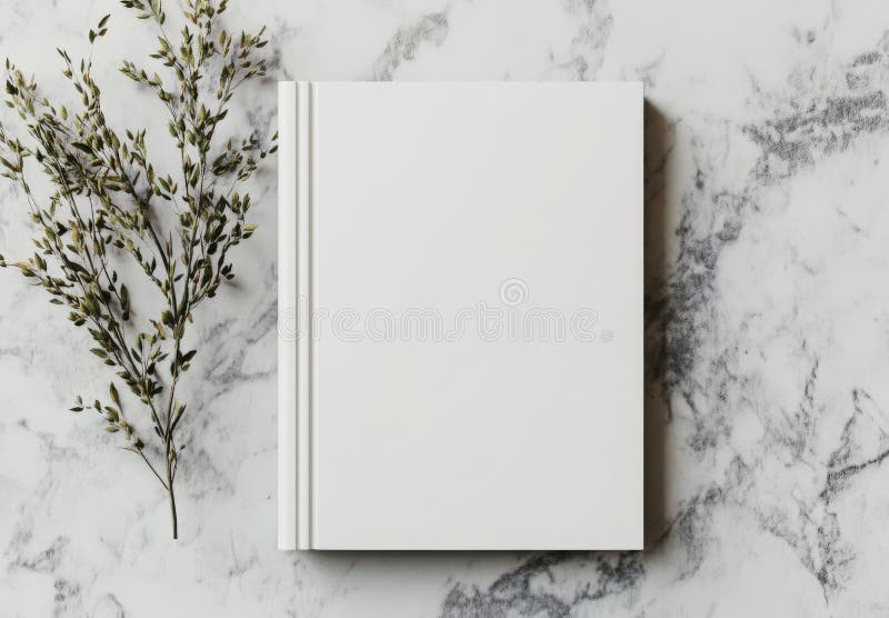 An Open Book Displaying Blank White Pages Set Against a White ...