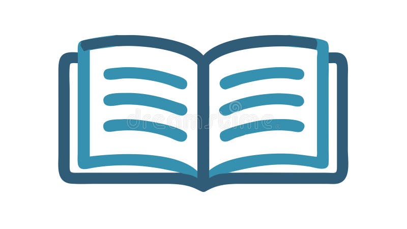 Open Book with Document Icon, Summaries, Reports, or Reference, Vector Design Generative AI ...