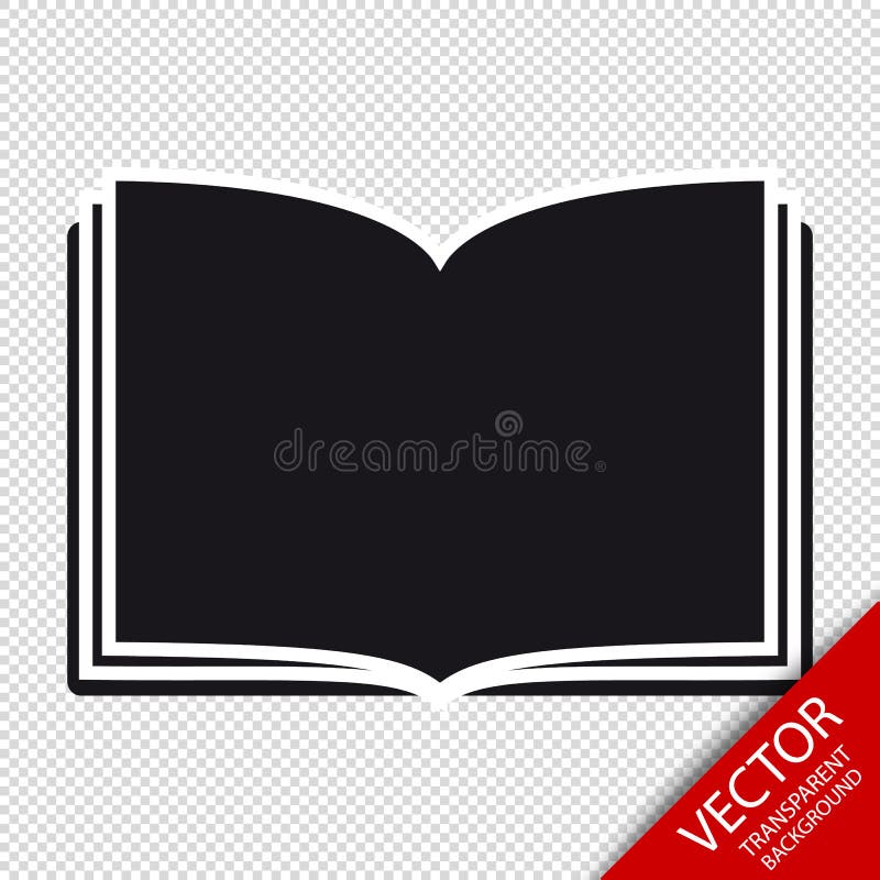 Open Book - Editable Vector Icon - Isolated on Transparent Background ...