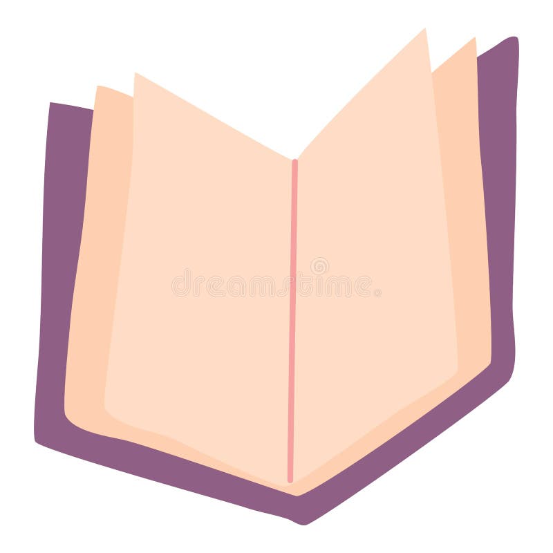Open Book Falling Down with Different Things. Open Book Fly, Isolated ...