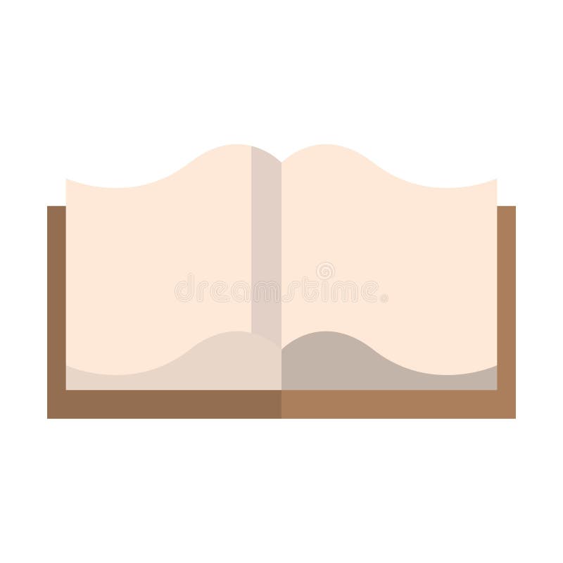 Open Book Flat Clipart Vector Illustration Stock Vector - Illustration ...